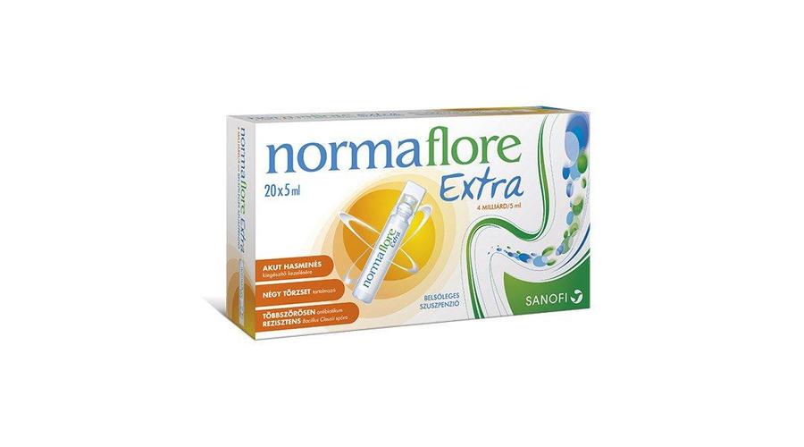 NORMAFLORE EXTRA 4 MILLIÁRD/5 ML BELSŐLEGES SZUSZPENZIÓ - 20 X 5 ML ...