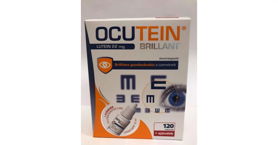 Ocutein Brillant kapszula 120 x + Ocutein Sensitive Care szemcsepp 15ml ...