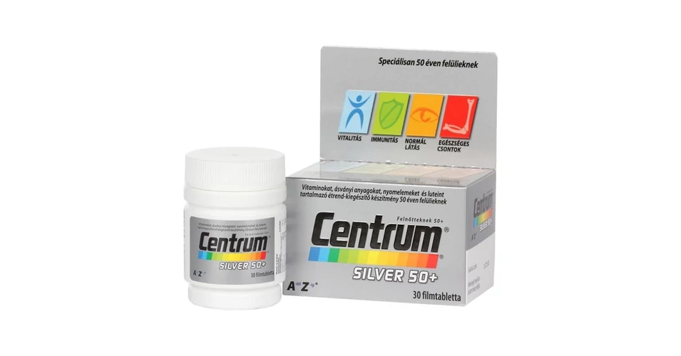 CENTRUM SILVER 50+ A-Z-IG étrendkiegészítő TABLETTA - 30X ...