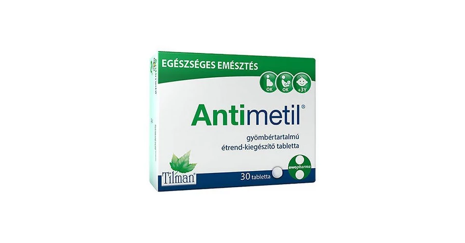 ANTIMETIL GYÖMBÉR TARTALMÚ TABLETTA - 30X - Andipatikája webáruház