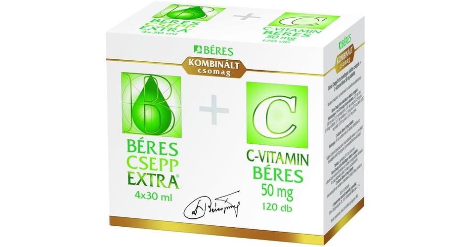 BÉRES CSEPP FORTE - 4 X 30 ML + BÉRES C-VITAMIN 50 MG - 120X ...