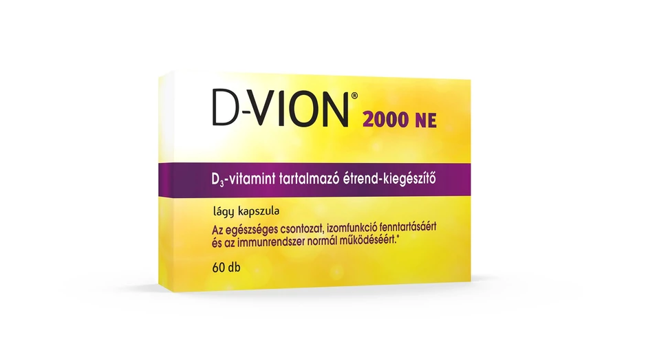 D-VION 2000 NE D3-VITAMINT TARTALMAZÓ ÉTREND-KIEGÉSZÍTŐ LÁGY KAPSZULA ...