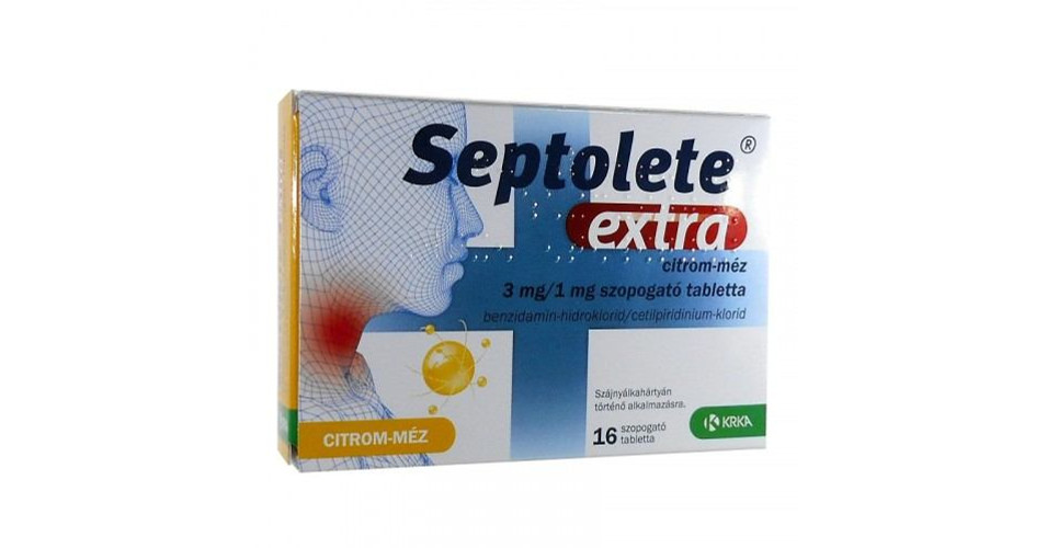 SEPTOLETE EXTRA CITROM-MÉZ 3 MG/1 MG SZOPOGATÓTABLETTA - 16X ...